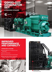 QSK60-G23 Generator Series Brochure – Cummins DKSH (Thailand)